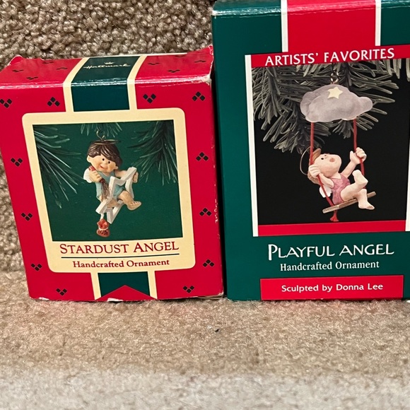 Hallmark | Holiday | Hallmark 986 89 Stardust Playful Angel On Swing ...